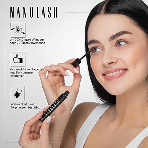 Nanolash Eyelash Growth Serum Conditioner For Enhanced Long Luscious Eyelashes and Eyebrows – 3ml