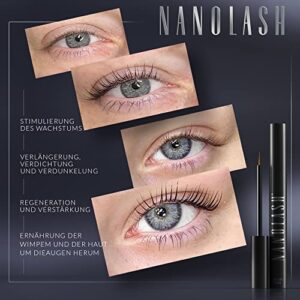 Nanolash Eyelash Growth Serum Conditioner For Enhanced Long Luscious Eyelashes and Eyebrows – 3ml