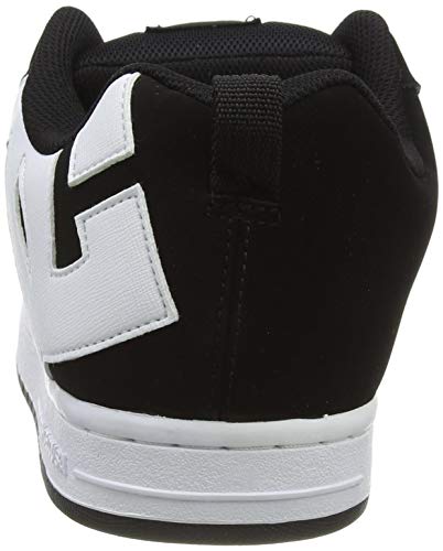 DC Men's Court Graffik Casual Skate Shoes Skateboarding, Black, 10.5D D US