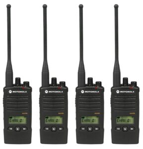 4 pack of motorola rdu4160d two way radio walkie talkies