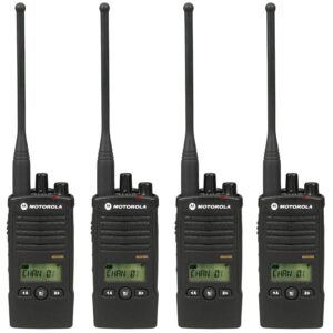 4 Pack of Motorola RDU4160d Two Way Radio Walkie Talkies