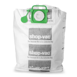 Shop-Vac 9021633 Genuine Wet/Dry Tear Resistant Collection Filter Bags, 12-20 gallon, White