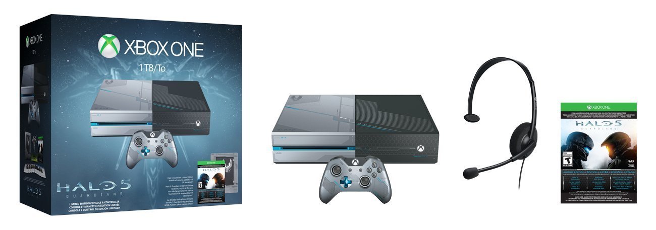 Xbox One 1TB Console - Halo 5: Guardians Limited Edition Bundle + Xbox One Wireless Controller + Forza Horizon 2 [Emailed Digital Code]