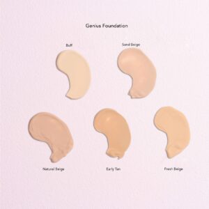 W7 Genius Foundation - Liquid To Powder Finish Foundation for Poreless, Matte Light To Medium Coverage - 30ml (Sand Beige)