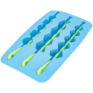 fairly odd novelties kabob ice cube tray with stir sticks (skewers)