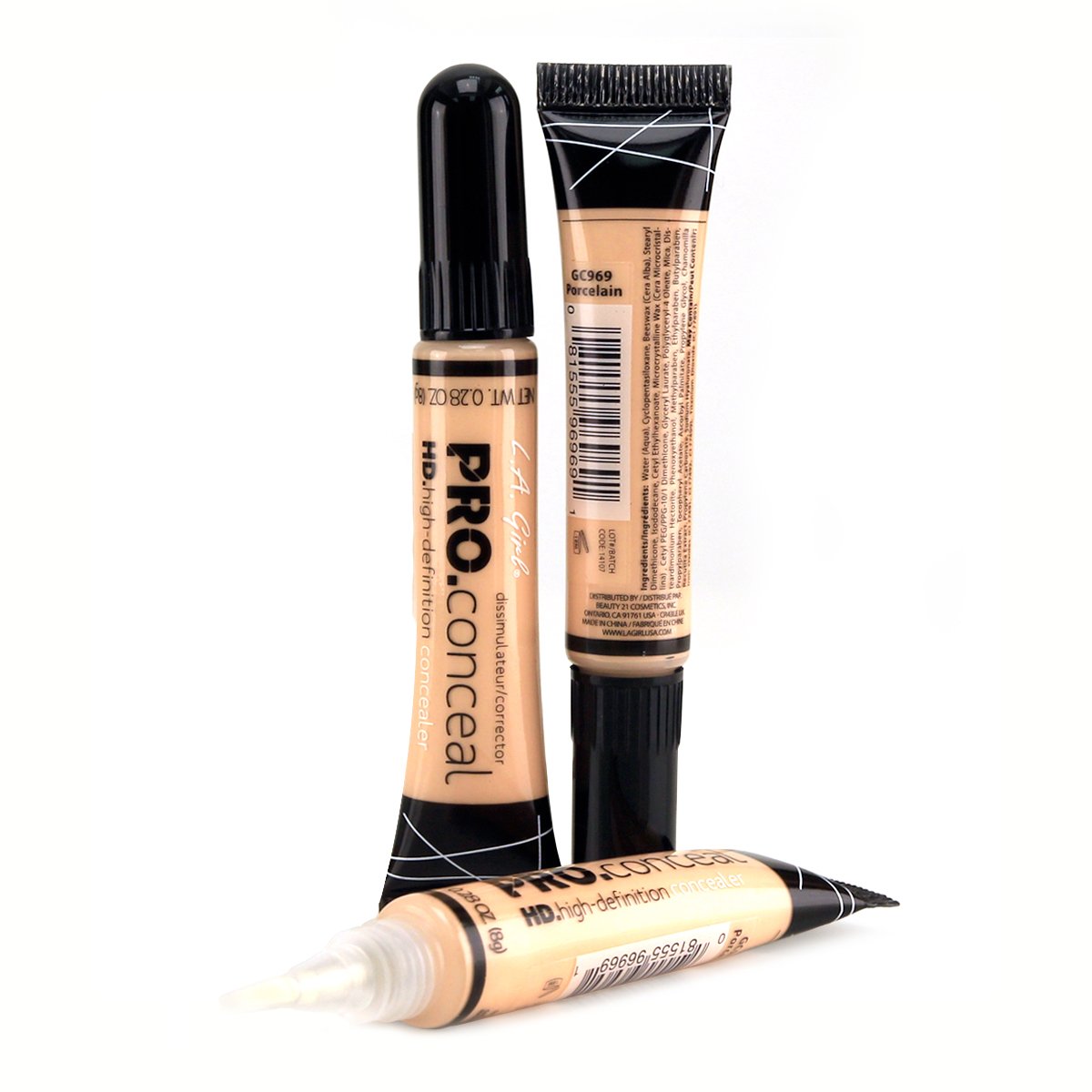 (CHOOSE YOUR COLOR) LA Girl HD Conceal High Definition Concealer 13 Color Choices (Porcelain)