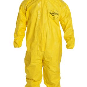 Tychem QC Chemical Protection Coveralls With Hood By Dupont, Sizes Medium To 4XL (Medium)