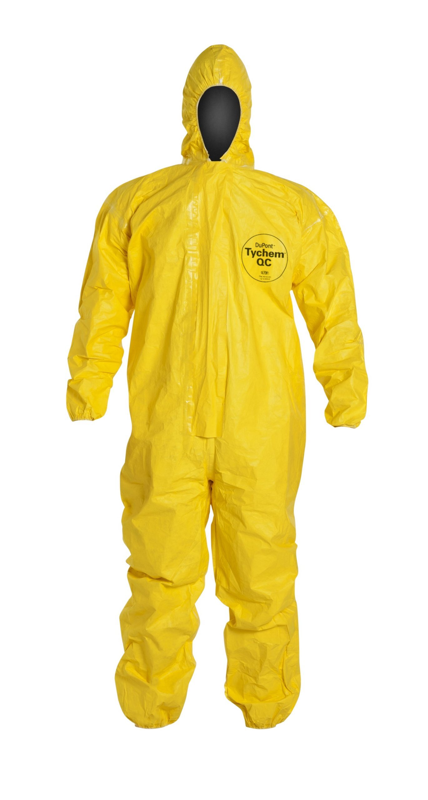 Tychem QC Chemical Protection Coveralls With Hood By Dupont, Sizes Medium To 4XL (Medium)