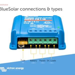 Victron Energy BlueSolar MPPT 75V 15 amp 12/24-Volt Solar Charge Controller