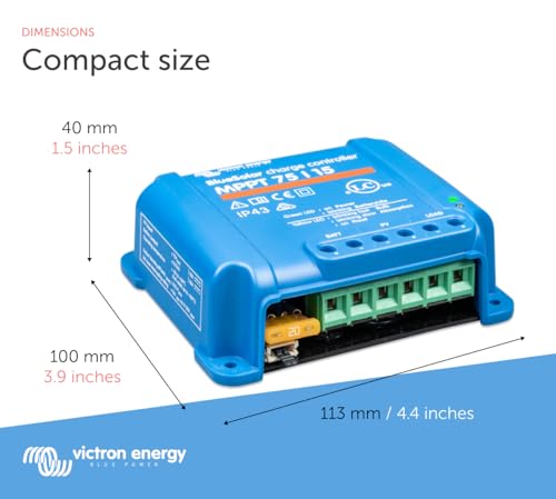 Victron Energy BlueSolar MPPT 75V 15 amp 12/24-Volt Solar Charge Controller