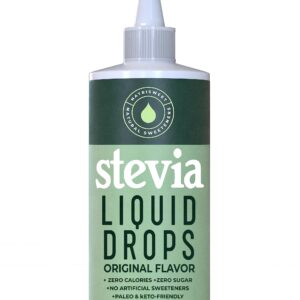 Stevia Liquid Drops, 8 Fl oz, 1823 Servings, Pure Concentrated Drops with Zero Calories & Zero Carbs, Delicious Sugar Substitute Great for Keto & Paleo Diets, by Natrisweet