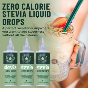 Stevia Liquid Drops, 8 Fl oz, 1823 Servings, Pure Concentrated Drops with Zero Calories & Zero Carbs, Delicious Sugar Substitute Great for Keto & Paleo Diets, by Natrisweet