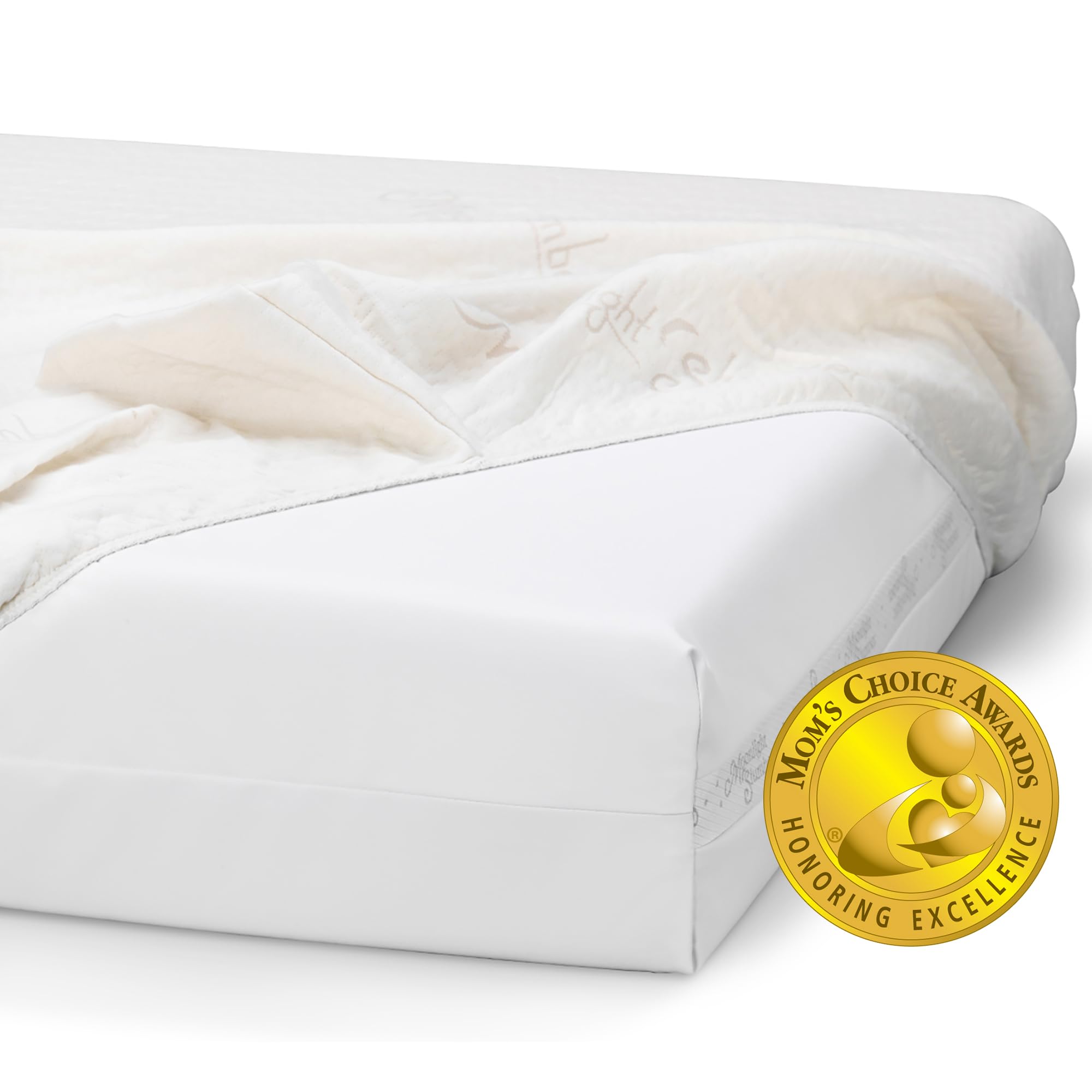 Moonlight Slumber Little Dreamer Crib Mattress Cover, Ecru, Hypoallergenic - Mattress Not Included