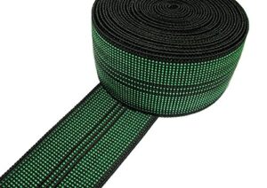 3" elastic webbing sofa/couch/chair upholstery [black/green] - 330' roll