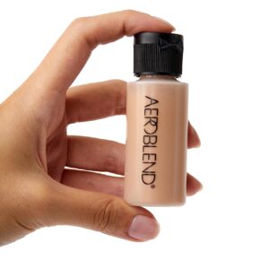 AEROBLEND Airbrush Foundation Makeup (N20) Professional, Water-Based, Buildable, Long-wearing, For all skin types, 1 oz