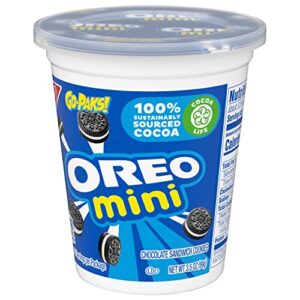 OREO Mini Chocolate Sandwich Cookies, Go-Paks, 12 - 3.5 oz Cups