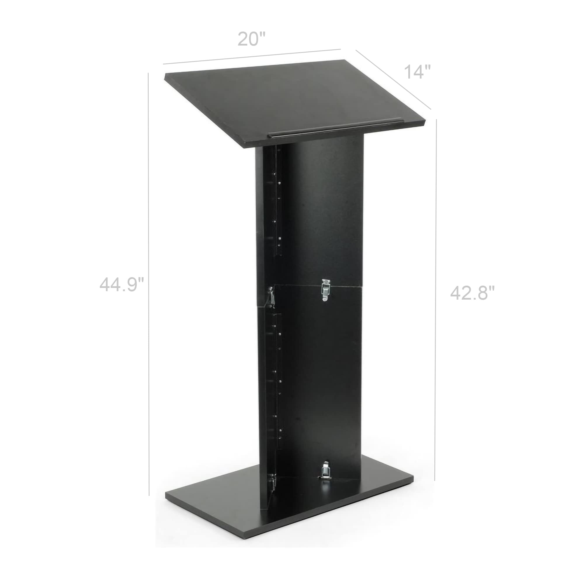 FixtureDisplays® Portable Column Style Lectern: Lightweight & Folding 15239