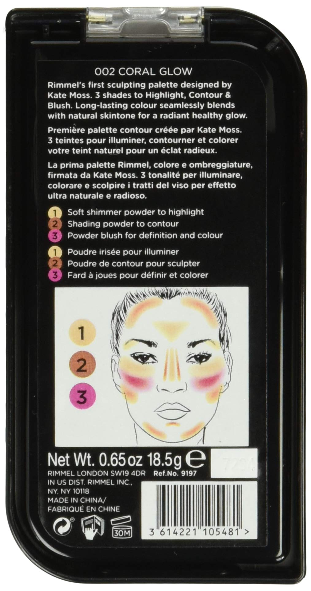 Rimmel Kate Face Sculpting Kit 001, 0.88 Ounce