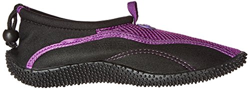 TECS Women's Aquasock Water Shoe (Purple/Black, 7)