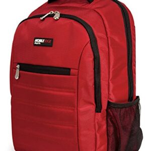 Mobile Edge Smartpack 15.6 Inch Laptop Backpack with Separate Padded Tablet Compartment Crimson Lightweight Red for Men, Women, MEBPSP7, Crimson Red