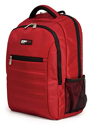 Mobile Edge Smartpack 15.6 Inch Laptop Backpack with Separate Padded Tablet Compartment Crimson Lightweight Red for Men, Women, MEBPSP7, Crimson Red