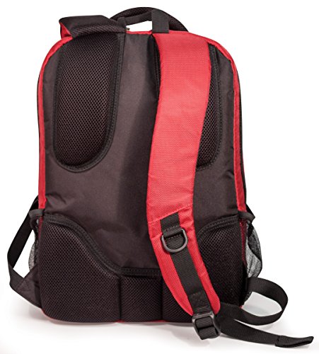 Mobile Edge Smartpack 15.6 Inch Laptop Backpack with Separate Padded Tablet Compartment Crimson Lightweight Red for Men, Women, MEBPSP7, Crimson Red