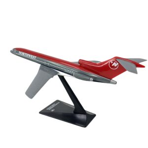 Flight Miniatures Northwest Airlines NWA Boeing (89-03) 727-200 1:200 Scale - Plastic Snap-Fit Model Airplane - Collectible Replica of Northwest Airlines Aircraft - Part #ABO-72720H-006