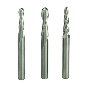 whiteside ball nose cnc router bit set, 3-piece