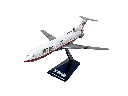 Flight Miniatures TWA (95-01) 727-200 Trans World Airline 1:200 Scale - Plastic Snap-Fit Model Airplane - Collectible Replica of TWA Trans World Airline Part #ABO-72720H-022