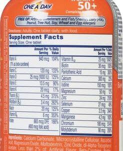 One A Day Women’s 50+ Multivitamins, Multivitamin for Women with Vitamin A, C, D, E and Zinc for Immune Health Support*, Calcium & more, 100 count