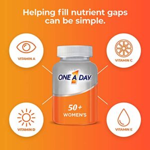 One A Day Women’s 50+ Multivitamins, Multivitamin for Women with Vitamin A, C, D, E and Zinc for Immune Health Support*, Calcium & more, 100 count