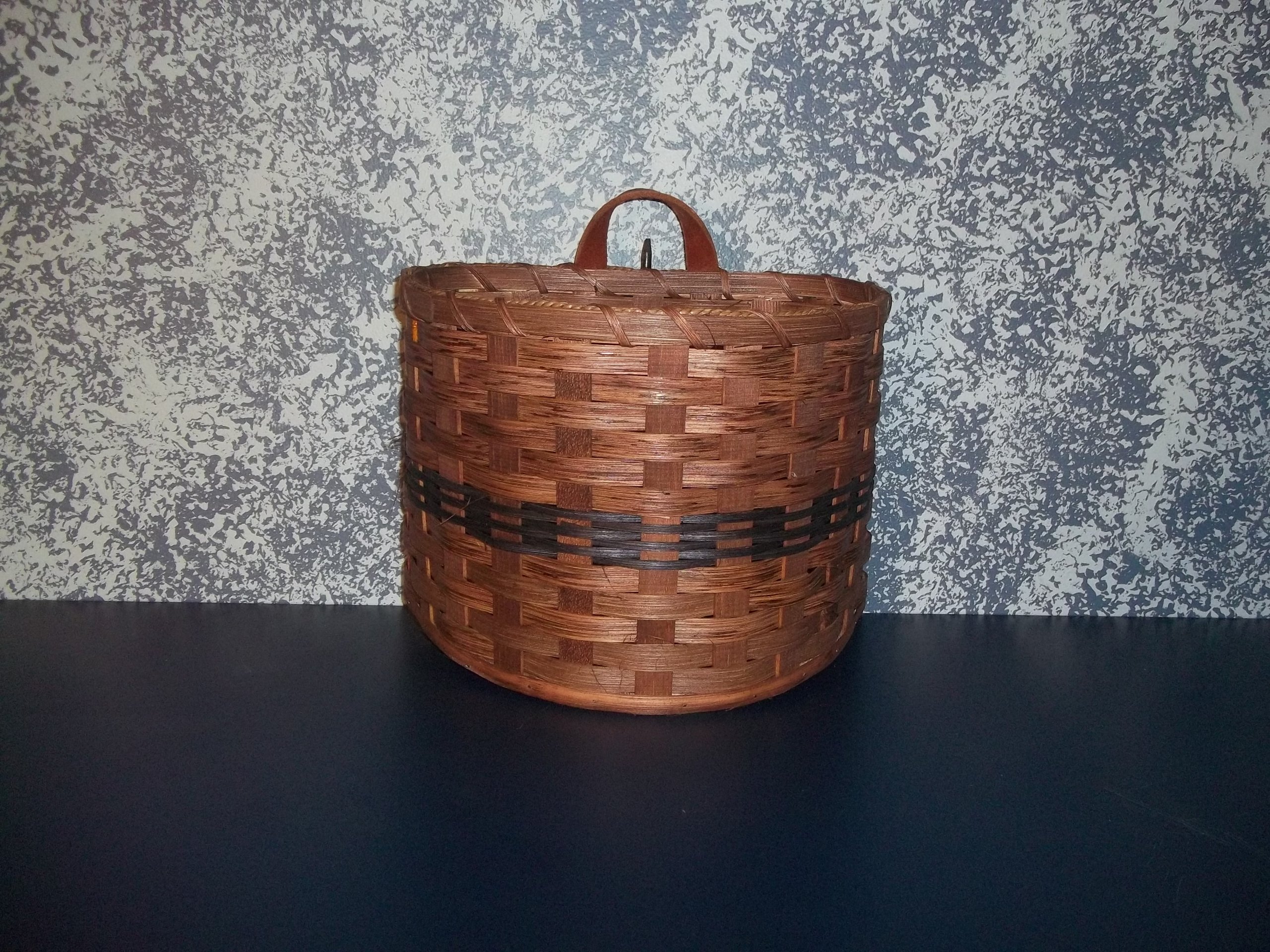 Wall Hanger Mail Basket-medium. Measures 8" X 11 3/4" X 6 1/4". Colors May Vary (Brown, Black, Red, Green, Blue, Purple, Burgundy, Natural)