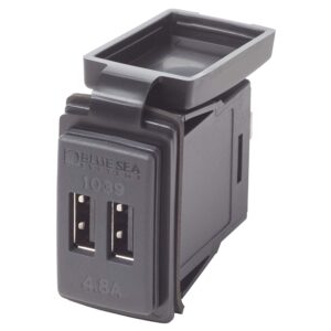 blue sea systems 1039 dual usb charger 12/24v