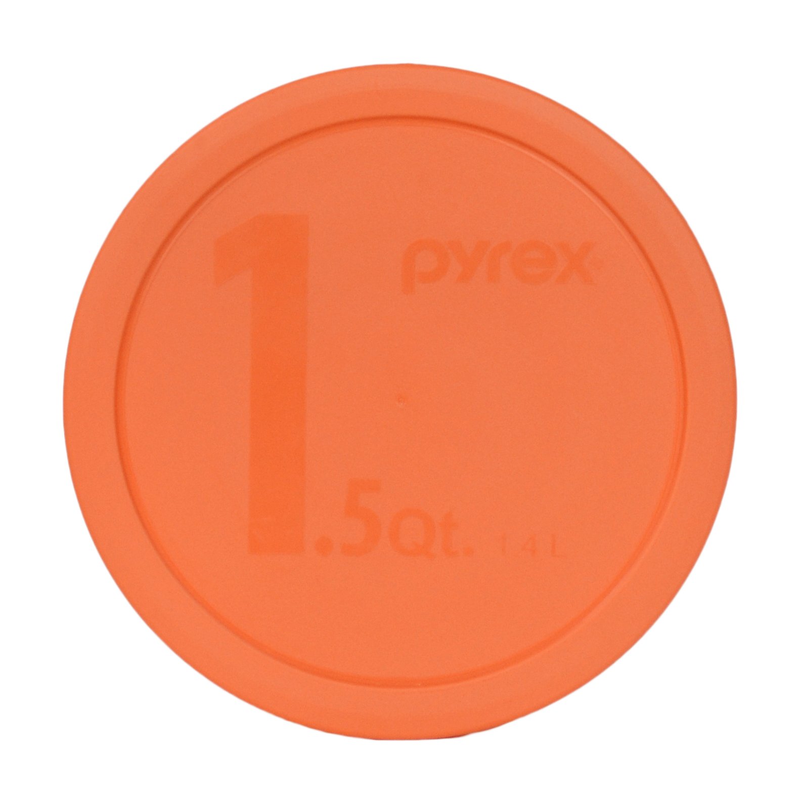 Pyrex 323-PC 1.5qt Orange Plastic Food Storage Lid, Made in USA - 2 Pack