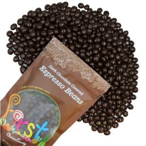 dark chocolate covered roasted espresso coffee beans 2 pound