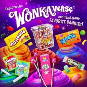 Wonka Jujyfruits Gummy candy, Assorted Gummy Candy, 5 Ounce Theater Candy Boxes (Pack of 12​)