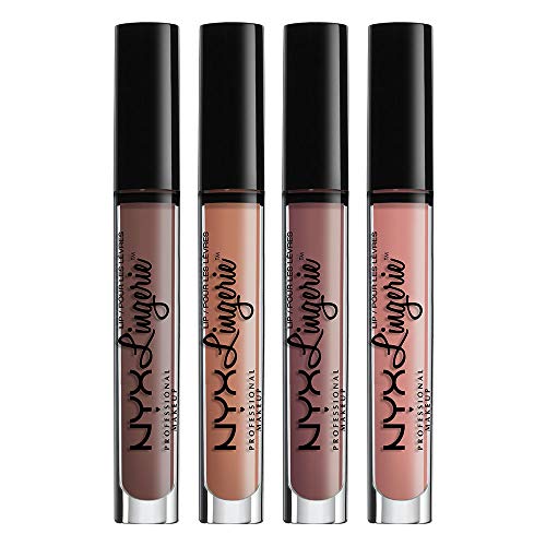 NYX PROFESSIONAL MAKEUP Lip Lingerie Matte Liquid Lipstick - Exotic, Warm Mahogany Red