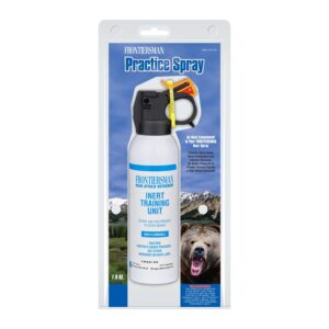 SABRE Frontiersman Practice Bear Spray, 7.9 oz Inert Canister, Practice Before You Go, Realistic Canister Increases Familiarity and Confidence in Use