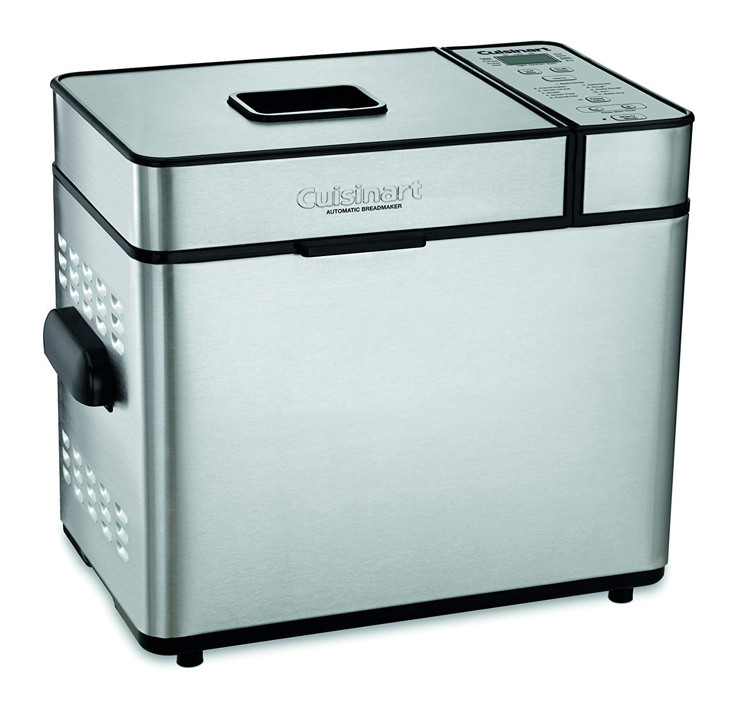 Cuisinart CBK-100SSFR 2-Pound Programmable Breadmaker (Renewed), Stainless Steel, Silver