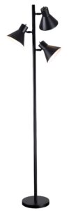 kenroy home 32838bl ash floor lamps, medium, black