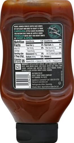 Heinz Carolina Vinegar Style Tangy BBQ Sauce (18.6 oz Bottle)