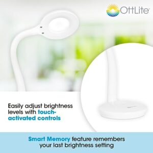 OttLite Soft Touch Flex Led Lamp, White