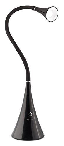 OttLite LED FlexNeck Table Lamp - USB Charging Port, Adjustable Brightness, Sleek Design, Energy Efficient