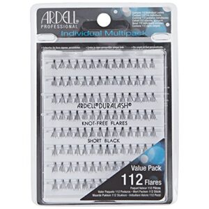 ardell false eyelashes multipack knot-free individuals short black, 1-pack