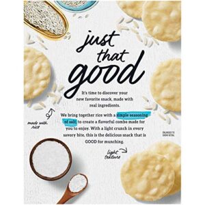 Good Thins Simply Salt Rice Snacks Gluten Free Crackers, 3.5 Ounce (Pack of 12)