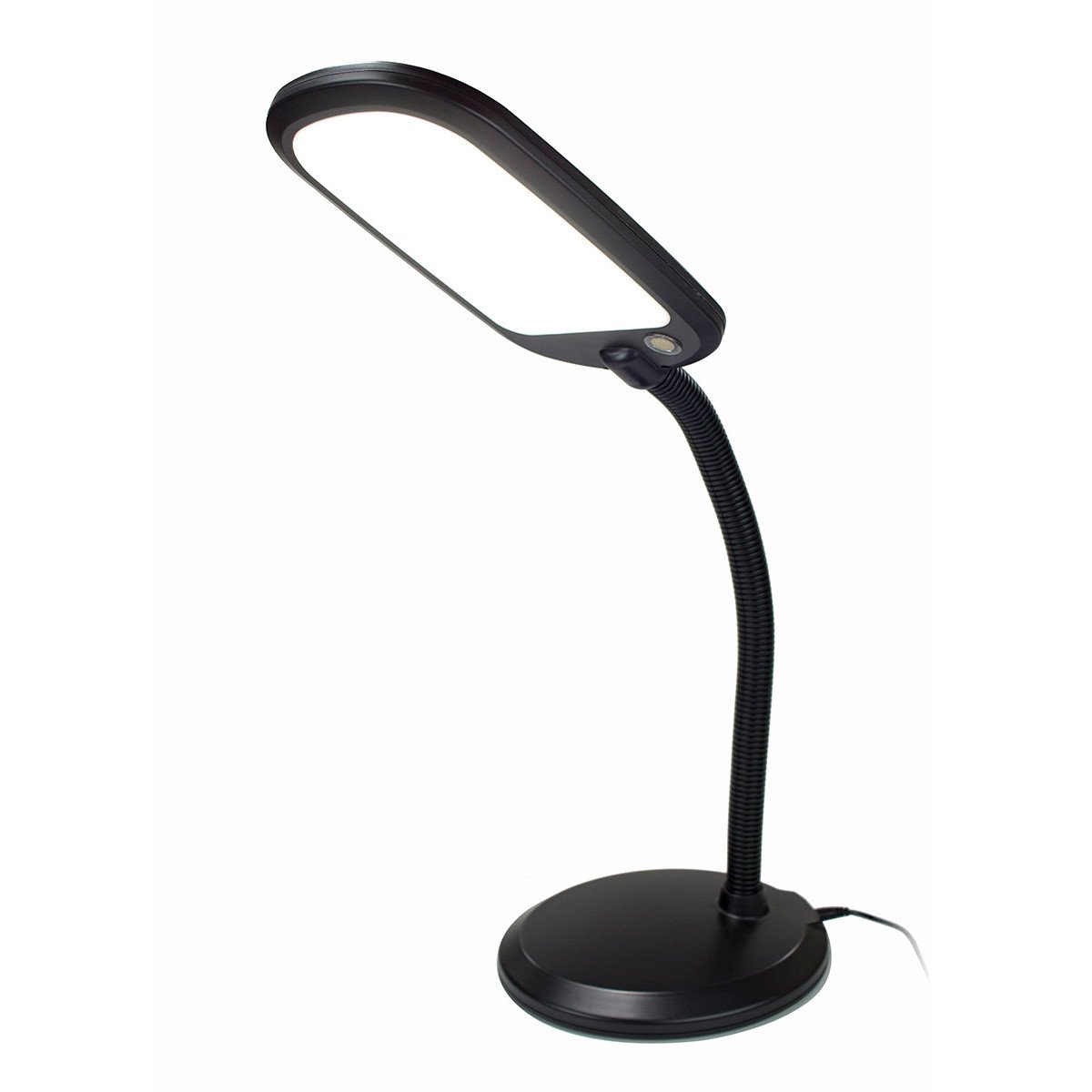 HomeConcept Slim Design LED Bright Reader Natural Daylight Full Spectrum Desk Lamp Black