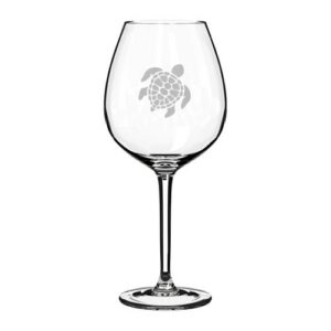 mip 20 oz jumbo wine glass sea turtle