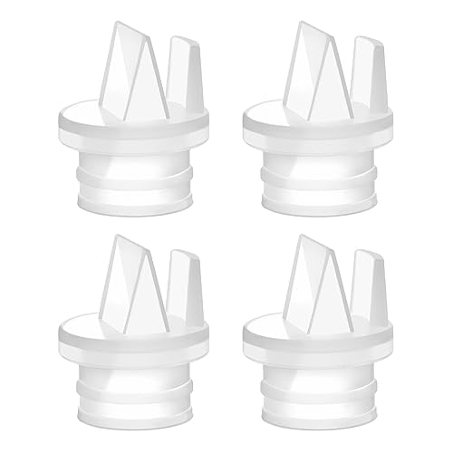 Maymom 2nd Generation Pump Valves with Pull Tab for Spectra S1, S2 and 9 Pumps and Compatible with Avent Comfort Electric Breast Pump; (4 pc)