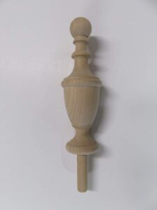 sumeror wood finial-cherry-oak-maple-walnut-mahogany-bed post #62 (cherry)