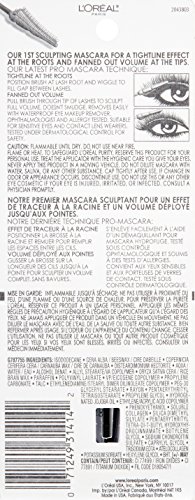 L'Oréal Paris Voluminous Butterfly Sculpt Waterproof Mascara, Blackest Black, 0.25 oz.